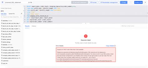 Use An Sql Statement To Create A Dataset Quick Bi Alibaba Cloud Documentation Center