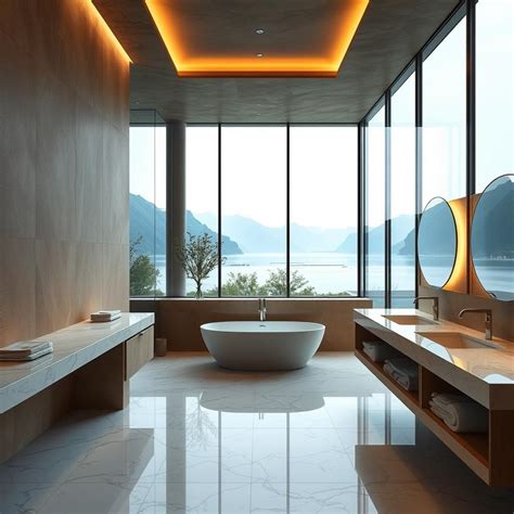 Breathtaking Lake Como Bathroom