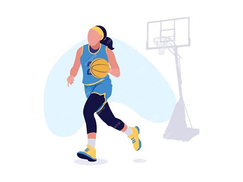 Premium Vector Basketball Player Girl