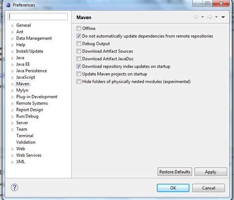 Stopping Maven Index Update Eclipse Stack Overflow