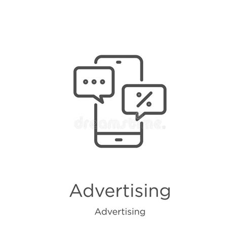 Advertising Icon Vector From Advertising Collection Thin Line