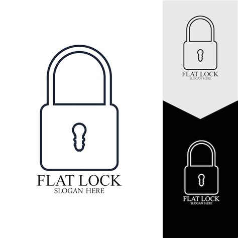 Premium Vector Flat Lock Icon Vector Background
