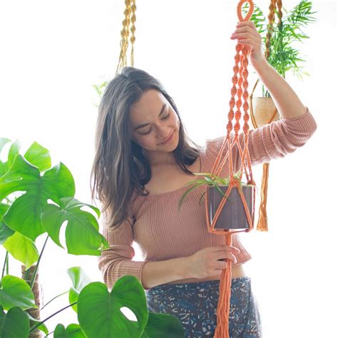 Diy Daisy Chain Macrame Plant Hanger Kit — That Knot Place