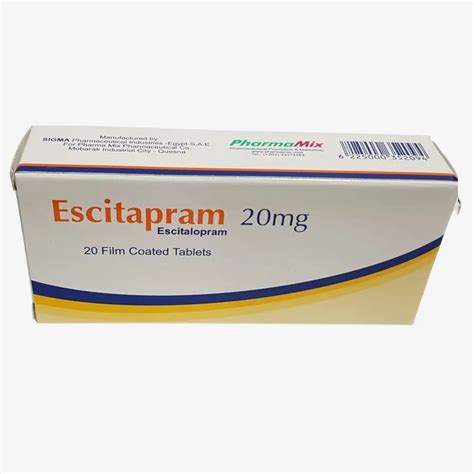 Escitapram 20mg Tablet Rosheta Uae Rosheta Saudi Arabia
