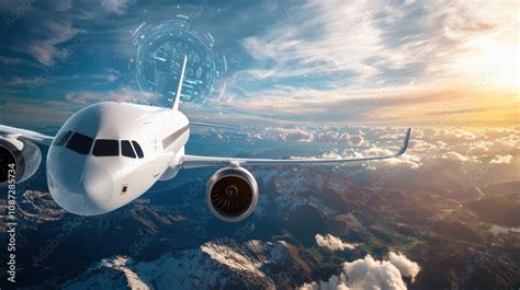 Ai Enhanced Digital Cockpit For Flight Data Visualization Stock