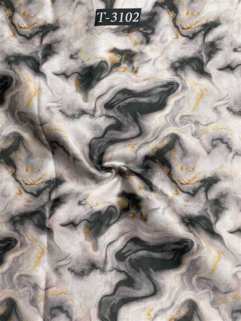 Modal Satin Marble Print The Wardrobe Fabrics