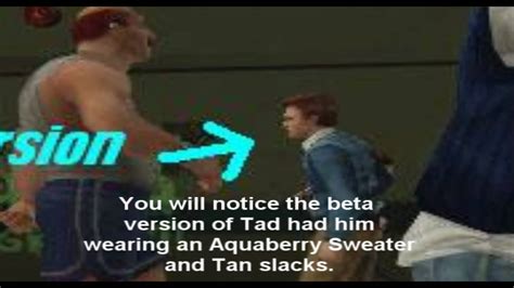 Bully Se Beta Characters Remade Tad Spencer Youtube