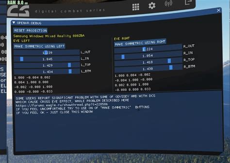 dcs and wmr vertical misalignment bug page 2 hardware and tech