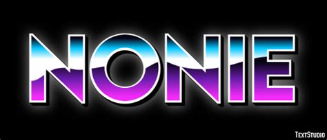 Nonie Text Effect And Logo Design Name