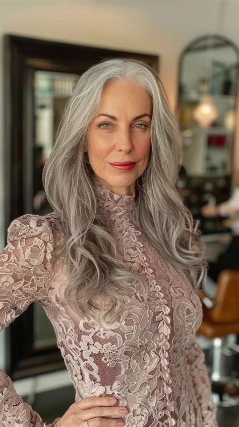 33 Gorgeous Gray Long Hairstyles That Are Redefining Glamour In 2024