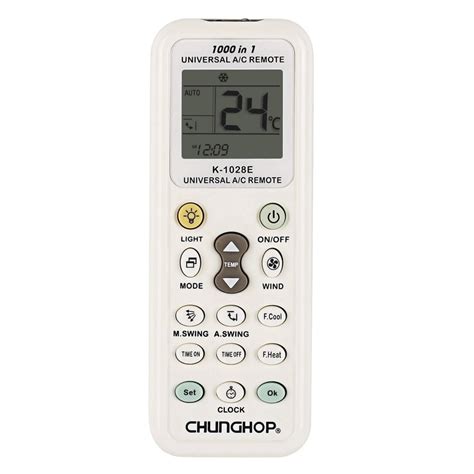Chunghop K-1028E 1000 in 1 Universal Remote For Air Conditioners - Cool ...
