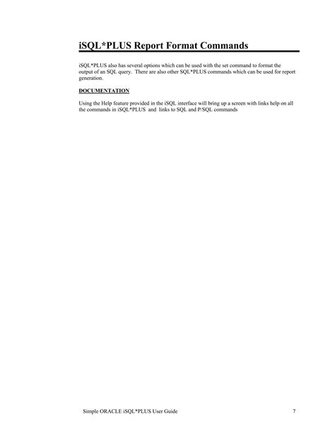 isqlplus command pdf