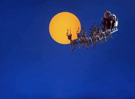 Santa Sleigh And Reindeer 