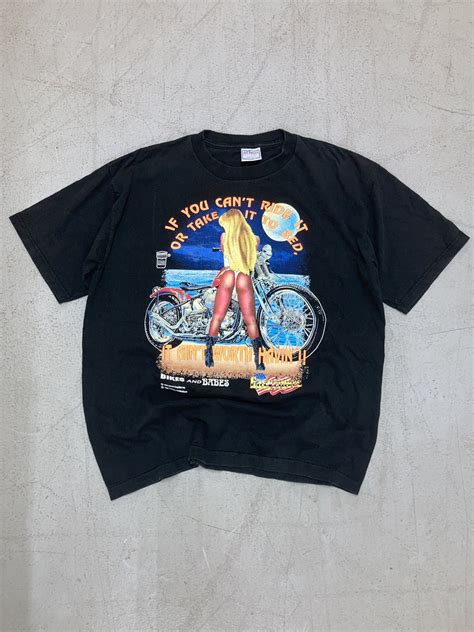 Vintage Crazy Vintage Easy Riders If You Cant Ride It Biker Sex Tee