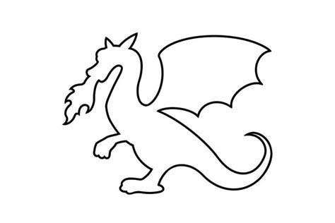 How To Draw A Dragon Template