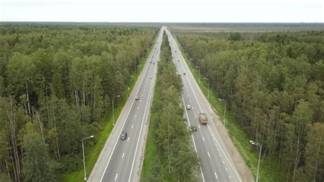 Flying Above Highway Stock Footage Videohive