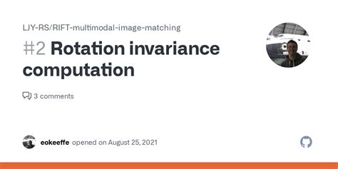 Rotation Invariance Computation · Issue 2 · Ljy Rsrift Multimodal Image Matching · Github