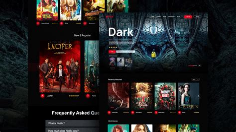 netflix website ui redesign behance