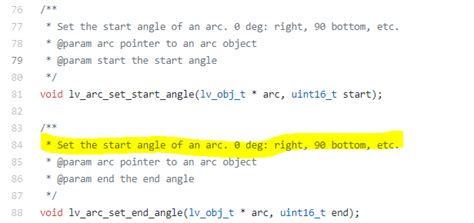 A Typo Mistake Of The Comment In The Lv Arc H Issue Lvgl Lvgl GitHub