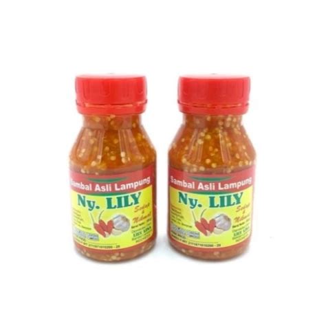 Jual Sambal Bawang Ny Lily Asli Lampung Kemasan Botol 300 Gram Shopee