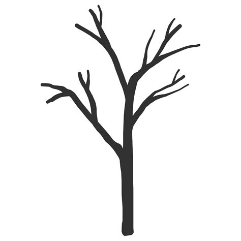 Hand Drawn Naked Tree Silhouette 13743879 Png
