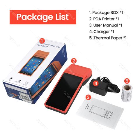 Pda Pos Handheld Device Pos Terminal Built In Thermal Bluetooth Printer 58mm Wifi Android Rugged