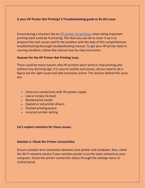 Ppt Is Your Hp Printer Not Printing Powerpoint Presentation Free Download Id