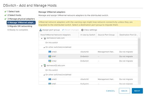 Technical Blog Steps To Add Or Manage ESXi Host With Distributed Switch In VCenter Server