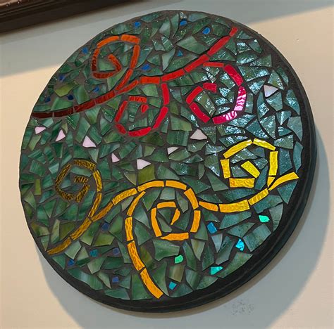 Jungle Rainforest Themed Iridescent Dichroic Swirls Color Etsy