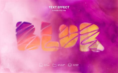 Premium Psd Blurred Text Effect