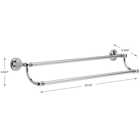 Liberty Hardware Delta Silverton Collection 24 Double Towel Bar