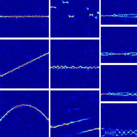ten common tf images tfis of radar modulated signals obtained by