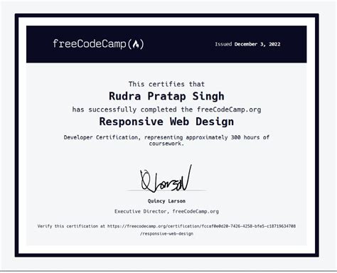 rudra pratap singh on linkedin responsivewebdesign freecodecamp