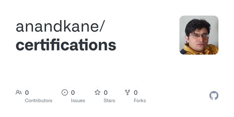 GitHub Anandkane Certifications