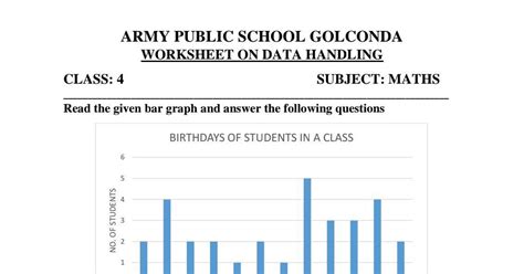 class 4 worksheet data handling week1 9th may