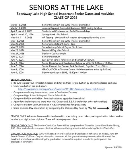 Seniors At The Lake Spanaway Lake High School