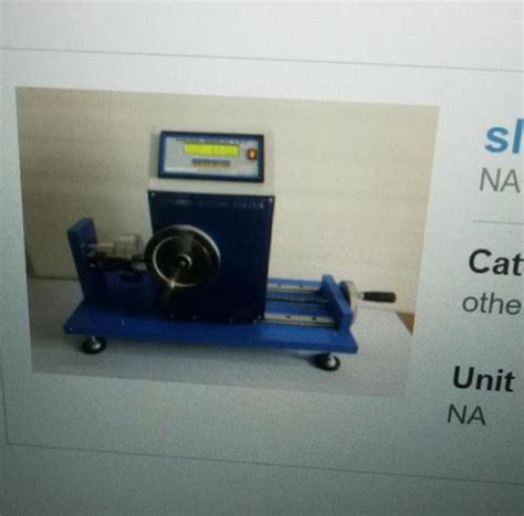 Torque Testing Machine At 17500000 Inr In New Delhi Delhi Slk Micro