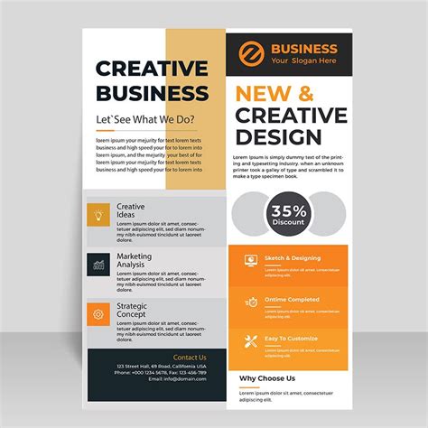 Creative Colorful Infographic Flyer Template Freepng