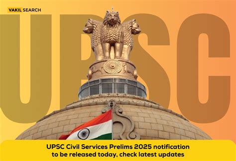 Upsc Cse 2025 Notification Released Check The Latest Updates News