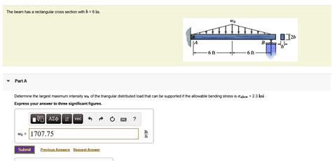 solved determine the largest maximum intensity w0 of the triangular