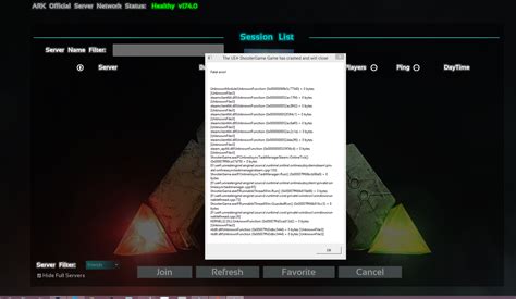 Bug Report Fatal Error Crash On Server Select Rplayark