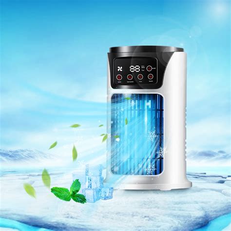 Tutunaumb Mini Ice Cooler Conditioner Cool Fan Conditioner Fan Home Cooler Conditioner