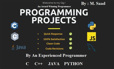 Do C Cpp Python And Java Programming Projects And Game Developments