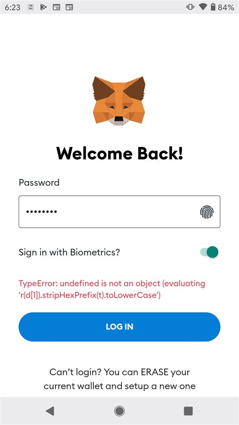 Cannot Login TypeError Undefined Is Not An Object Issue MetaMask Metamask Mobile