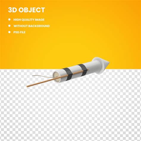 Premium Psd Firework Rocket