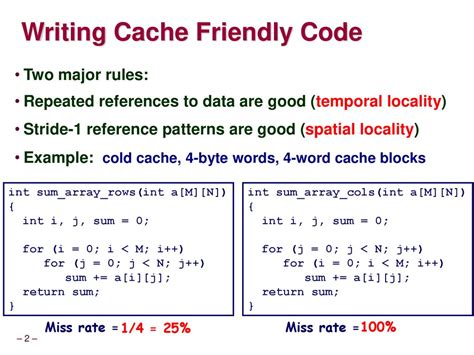 Writing Cache Friendly Code - ppt download