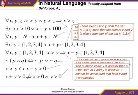 In Natural Language Loosely Adopted From Behforooz A Ppt Download
