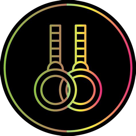 Gymnastic Rings Line Gradient Due Color Icon Design 43838179 Vector Art