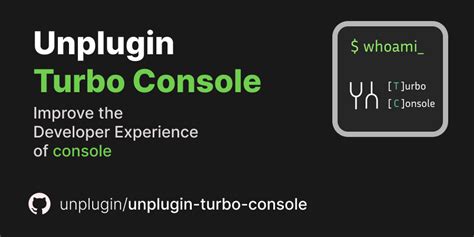 github unplugin unplugin turbo console 🚀 improve the developer