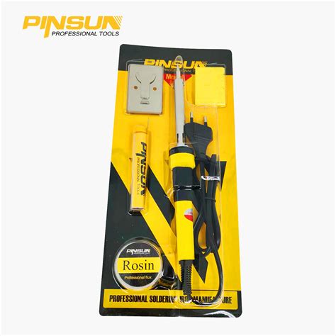 Soldering Iron Tools Kit Set 5 Pcs With Plastic Sheath For Handle Soldering Iron Set And